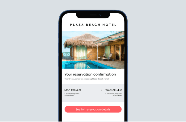 How to create the best hotel booking confirmation email