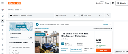 What are metasearch engines and how do they work in hospitality?