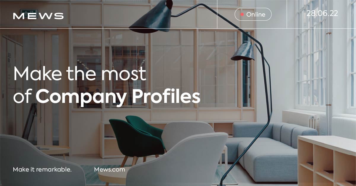 Make the most of Mews' Company Profiles | Mews Webinars