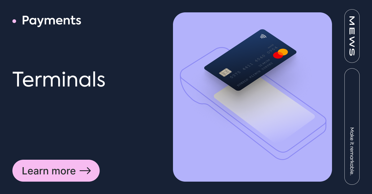 Mews Payment Terminals: integrated card terminals for hotels
