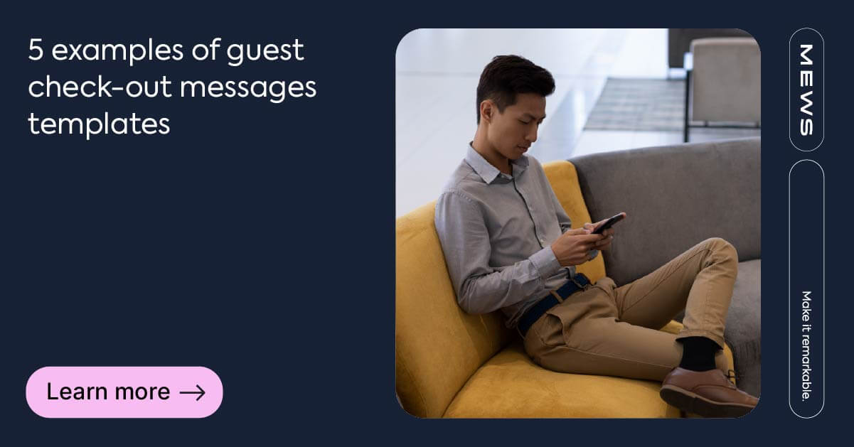 5 guest check-out message templates | Mews