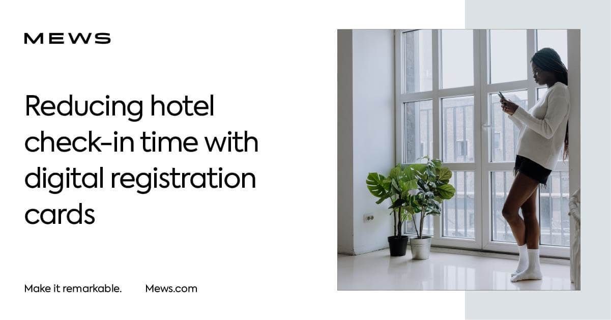 Decrease check-in time with hotel digital registration card