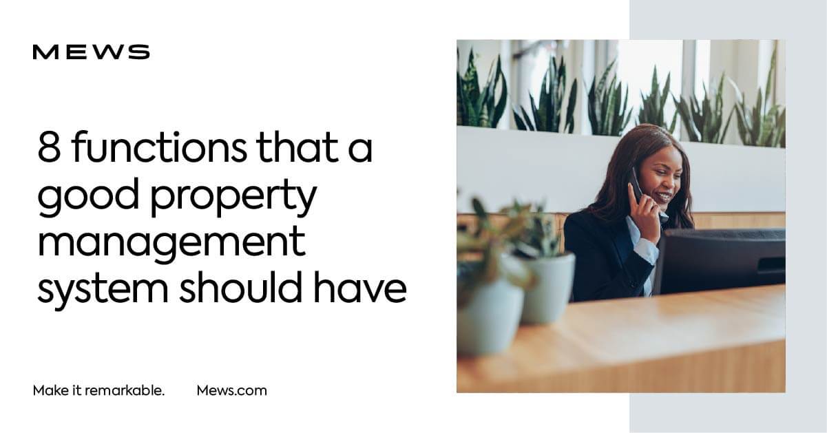 8 functions of a property management system | Mews