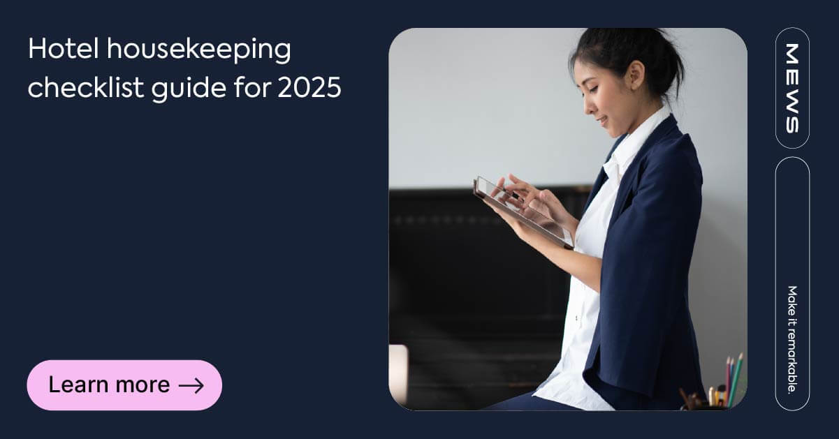 Housekeeping checklist for hotels in 2025