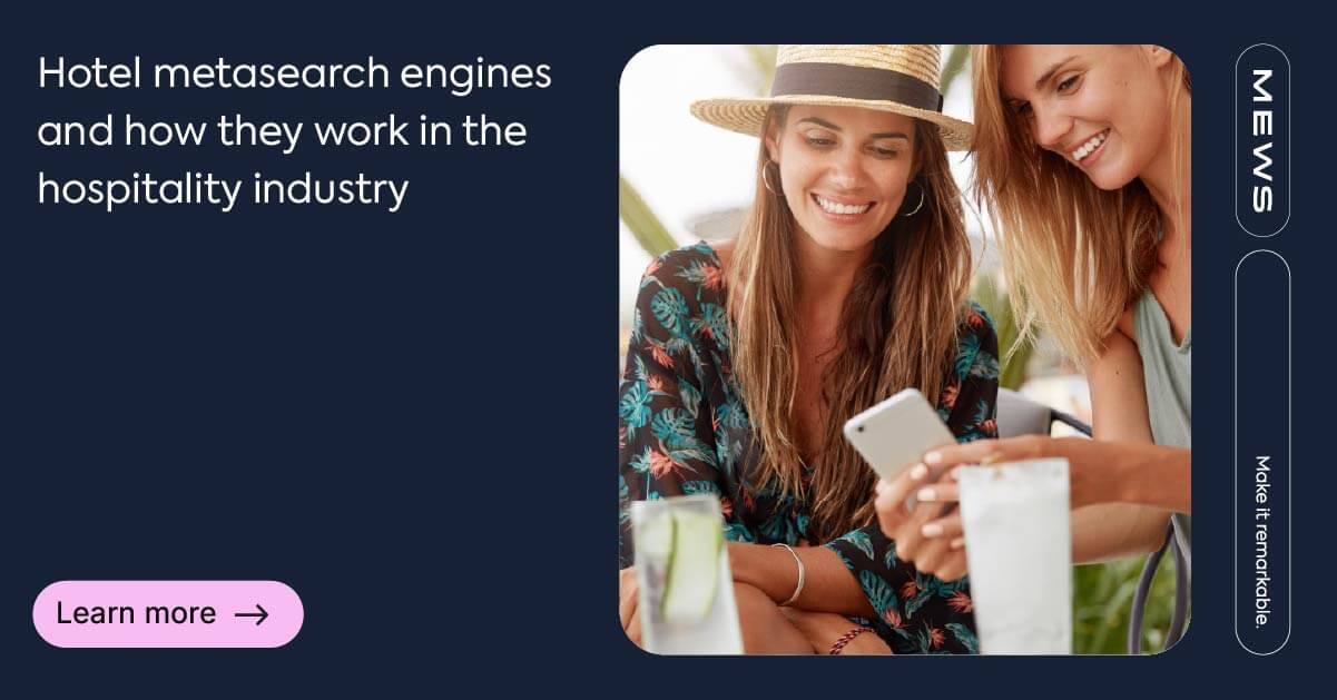 What are metasearch engines and how do they work in hospitality?