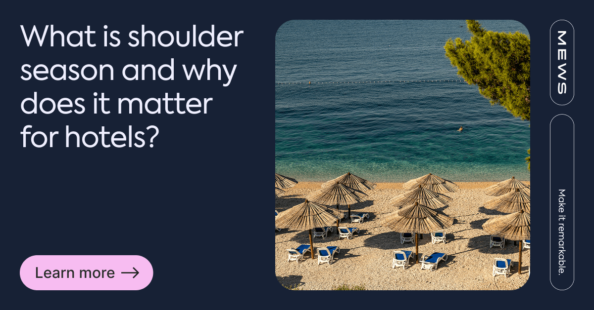 What is shoulder season in the hotel industry?